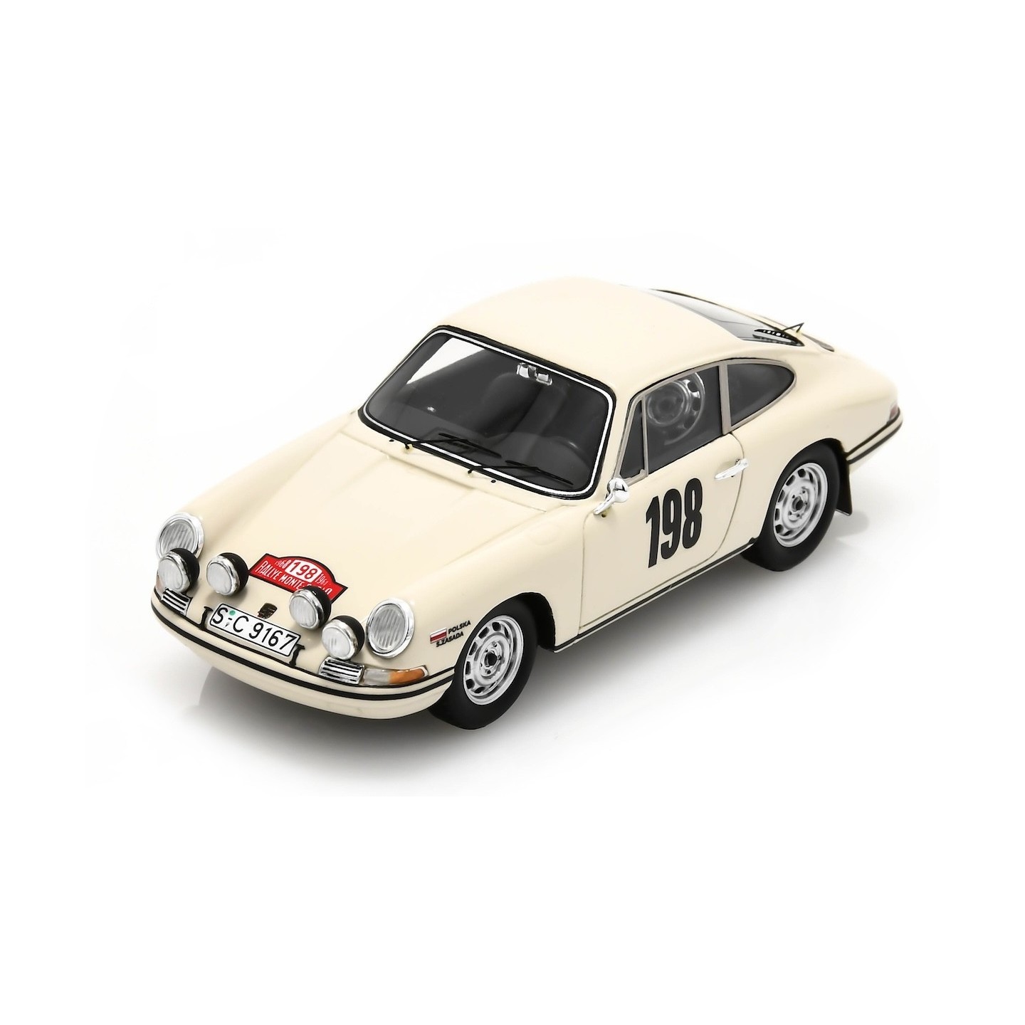 SPARK S6609 Porsche 911 T/R n°198 Zasada Monte Carlo 1968