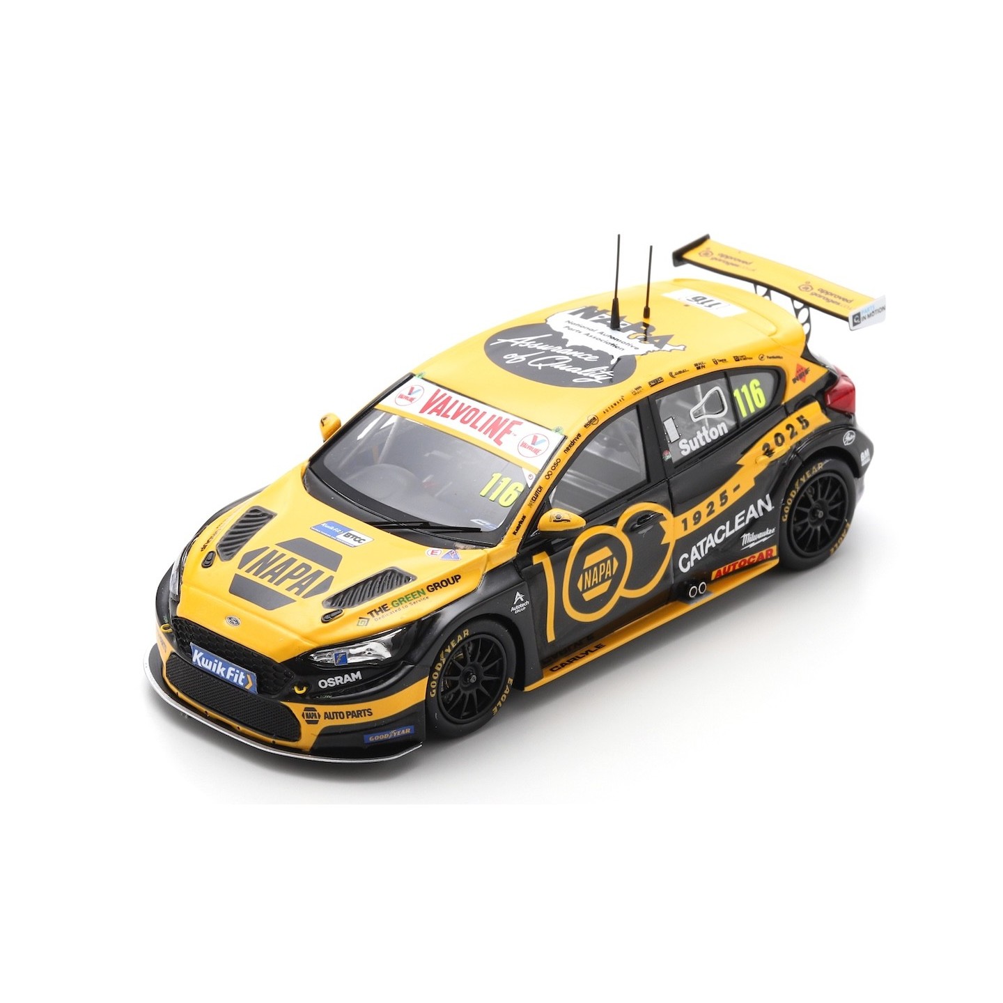 SPARK UK027 Ford Focus Ashley Sutton Winner Thruxton BTCC 2025 %
