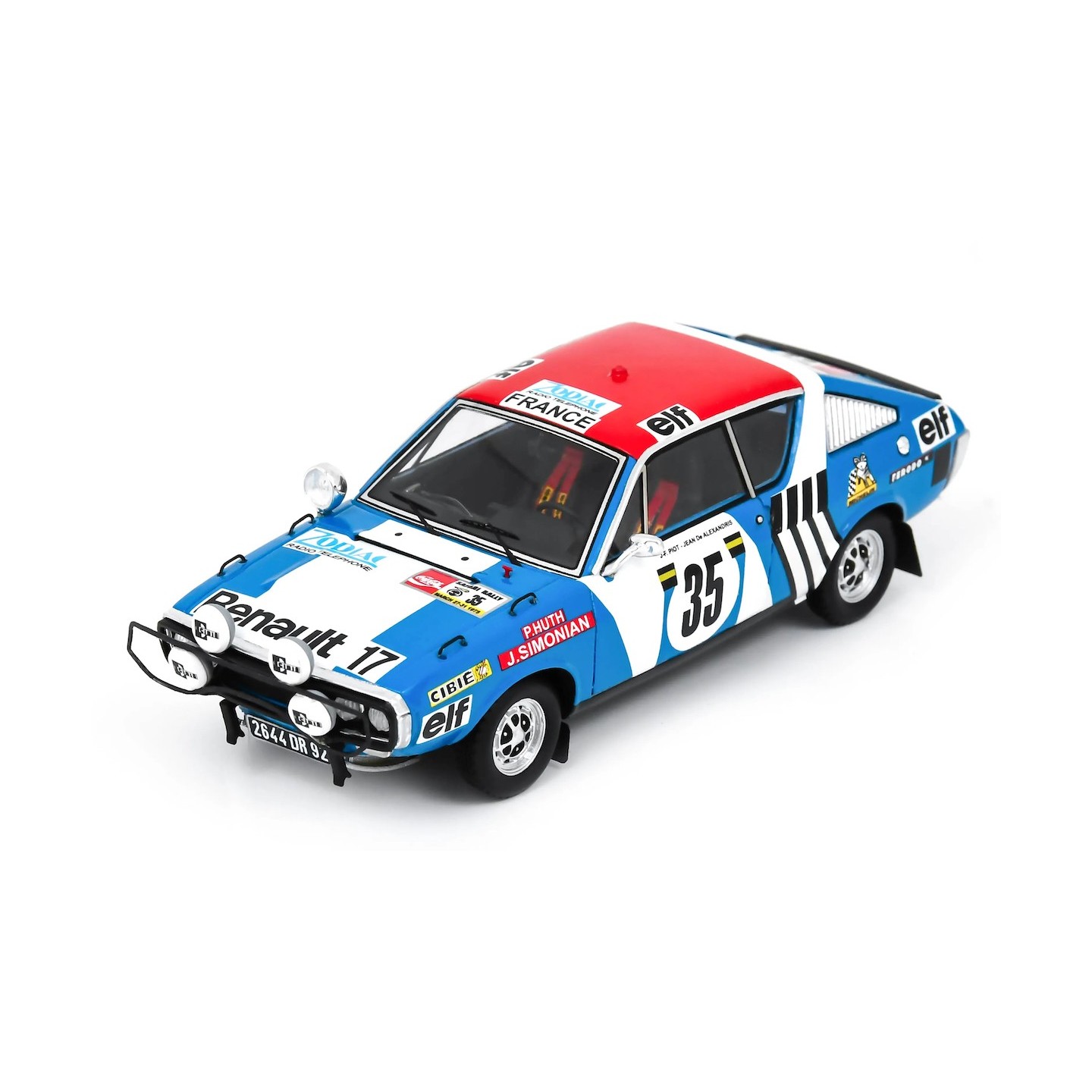 SPARK S6194 Renault 17 n°35 J-F. Piot Rallye East African Safari 1975