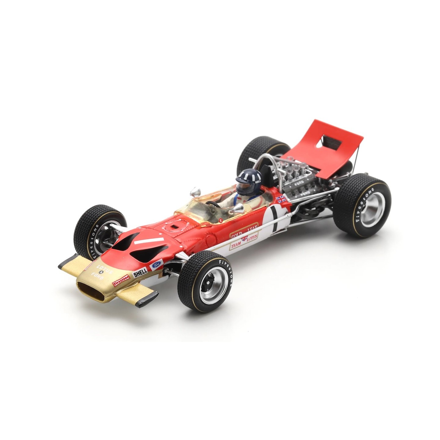 SPARK S6376 Lotus 49B n°1 Graham Hill Vainqueur Monaco 1969 %