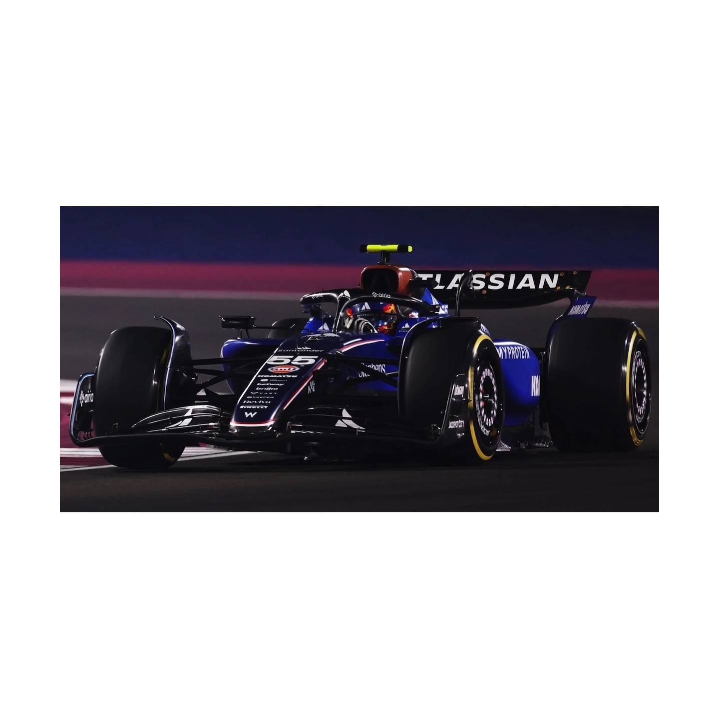 SPARK S9683 Williams FW47 n°55 Carlos Sainz Qatar 2025 %